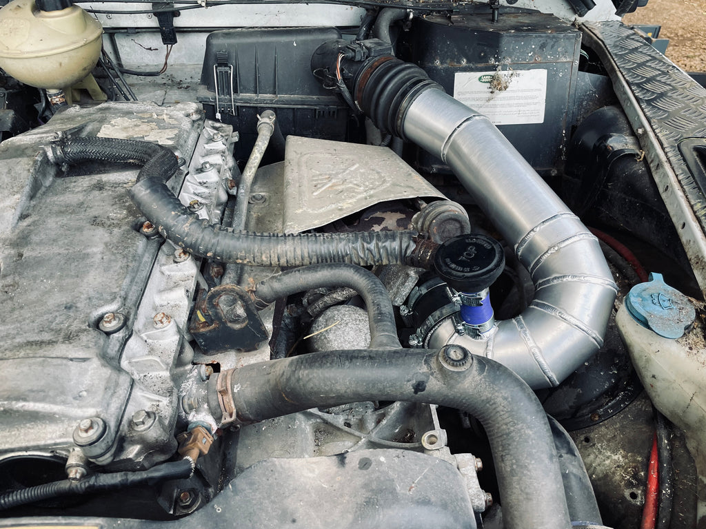 Defender Td5 aluminium air intake pipe – K2 DESIGN & FABRICATION LTD
