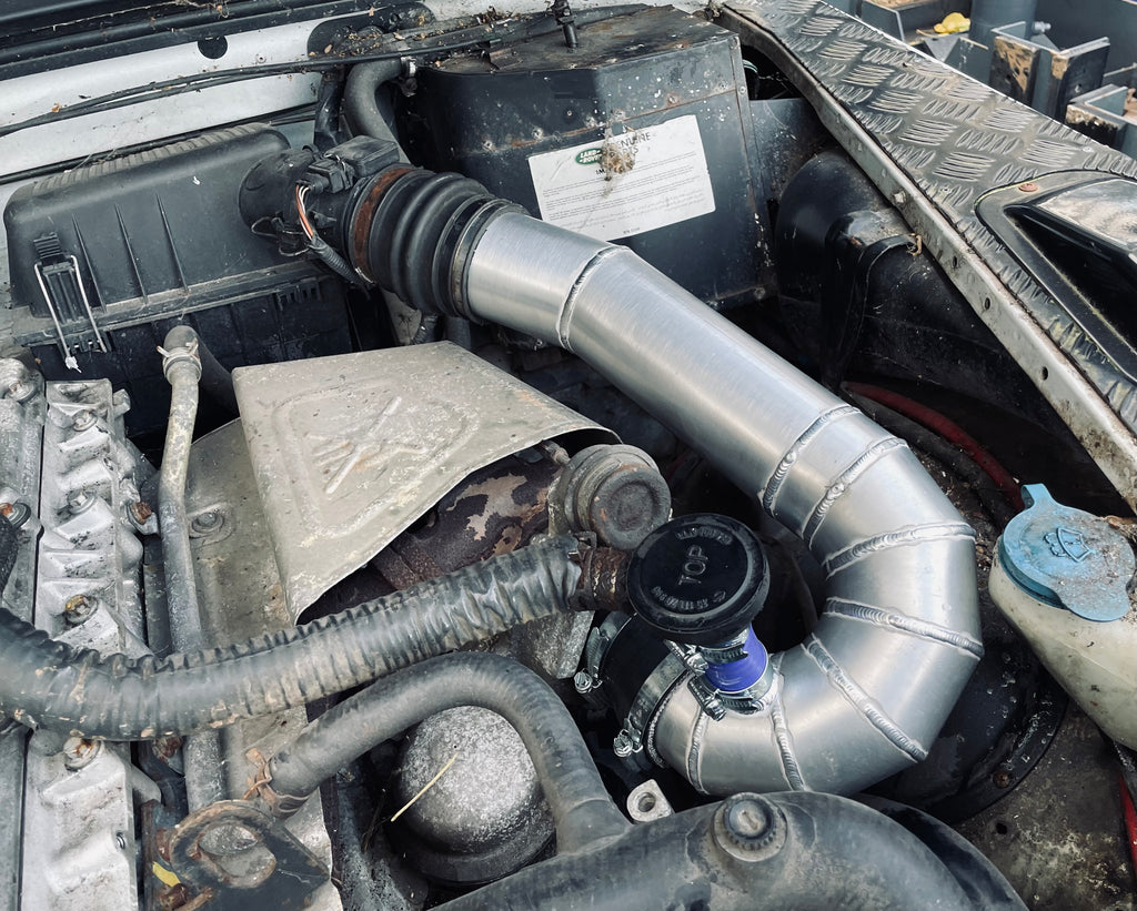 Defender Td5 aluminium air intake pipe – K2 DESIGN & FABRICATION LTD
